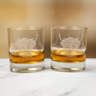Natur Pur Set Of 2 Glass Tumblers 340ml & Oak Coasters - Highland Cow | Wayfair.co.uk